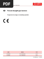 Quemador Riello - RL - 70 - 100 - 130 - Manual | PDF | Boiler | Transformer