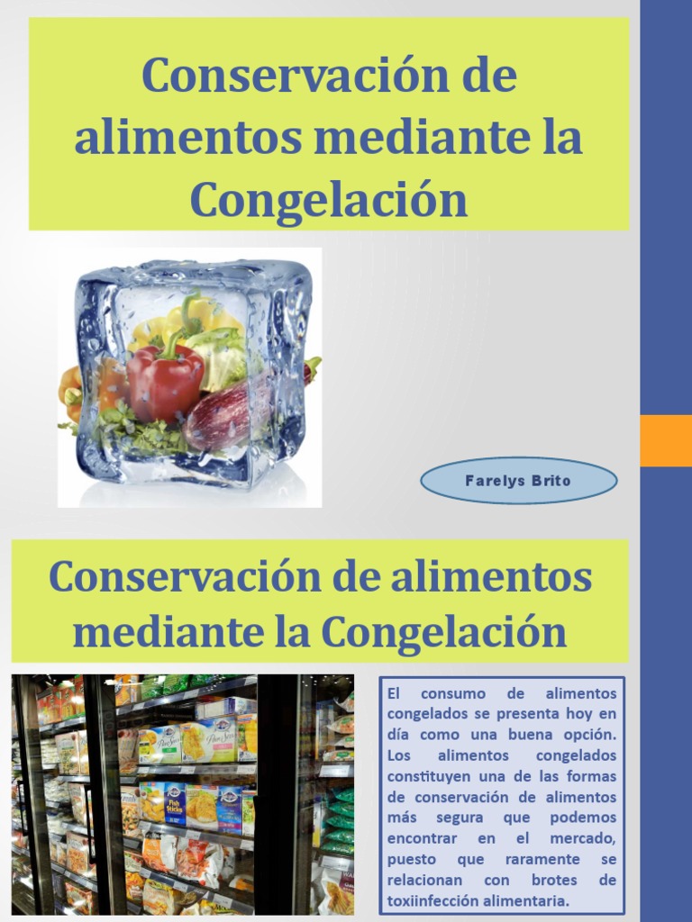 Conservación de Alimentos por Congelación | PDF | Alimentos | Agua