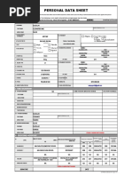 Excel File CSC Personal Data Sheet PDS 2017 1 | PDF | Justice | Crime ...