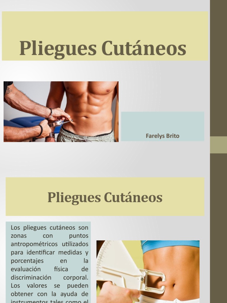 Pliegues Cutáneos Presentación | PDF | Medición