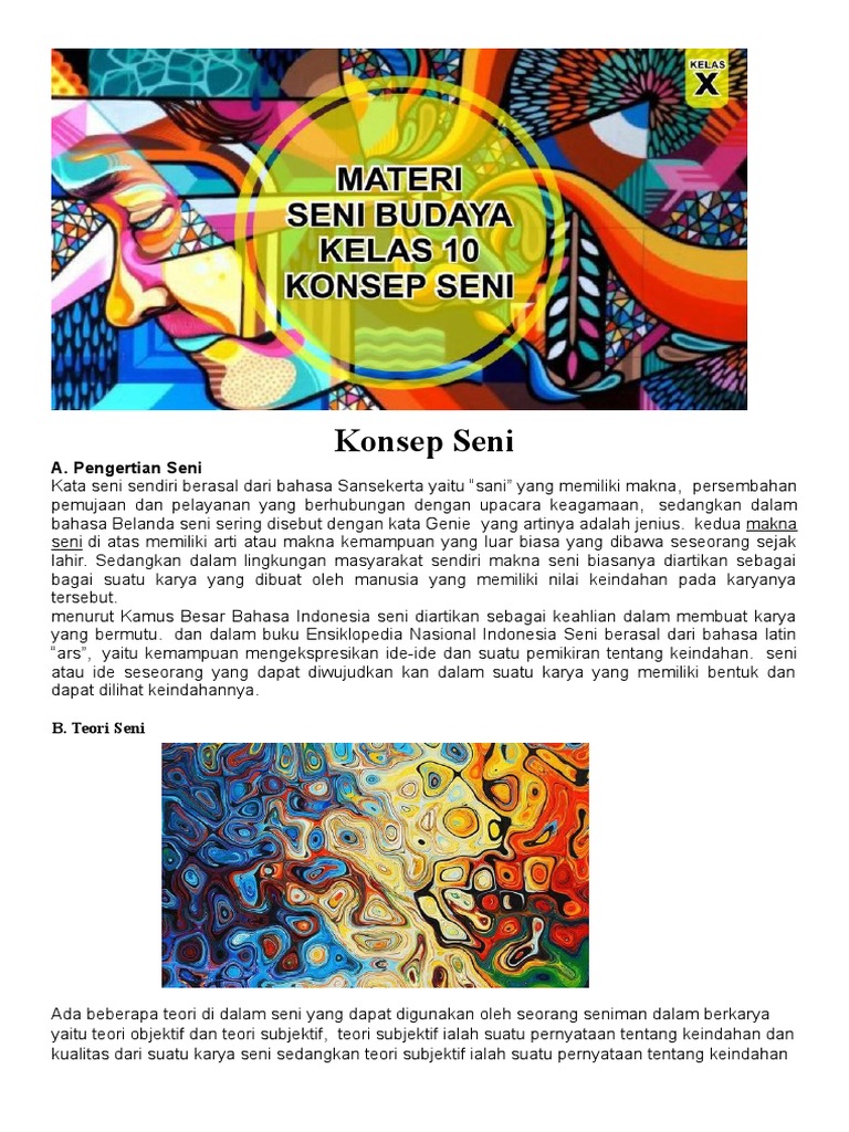 Konsep dan Teori Seni Rupa | PDF