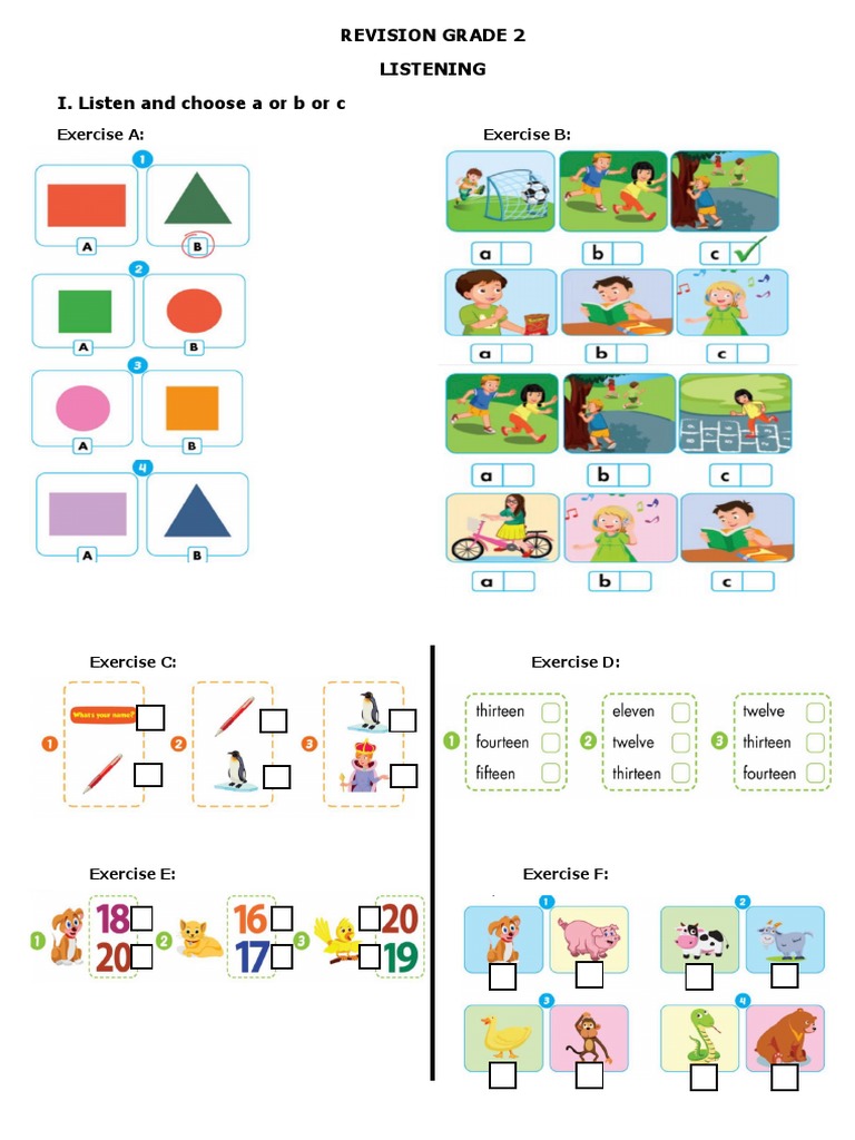 Revision Grade 2 | PDF