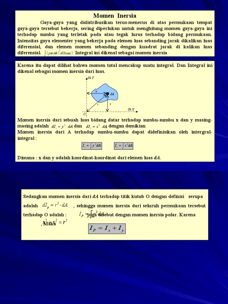 Presentation Momen Inersia | PDF | Metode & Bahan Ajar