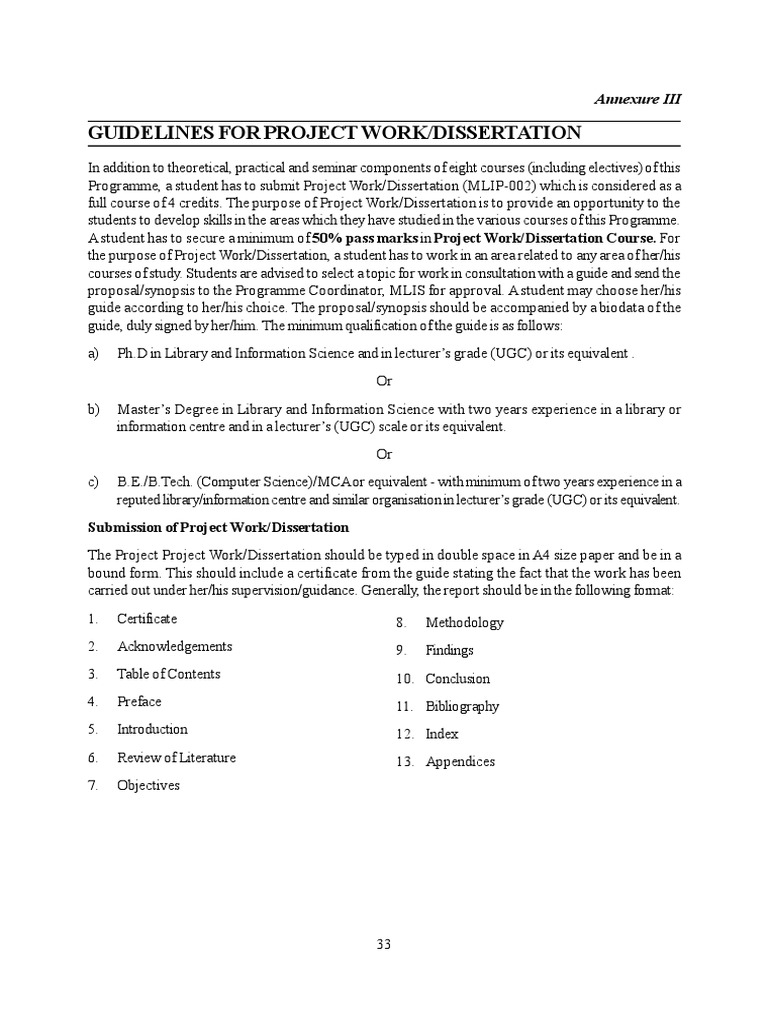 Mlis Guidelines Pdf Thesis Academic Degree