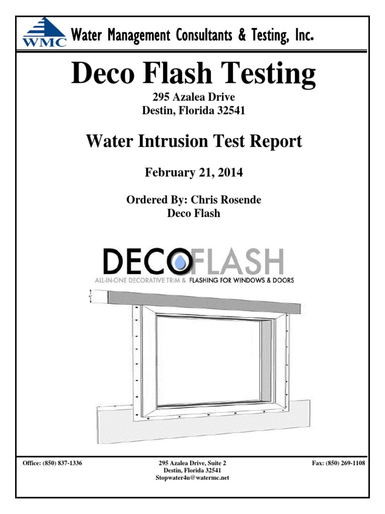 Astm E1105 Water Intrusion Test | PDF | Wall | Pressure