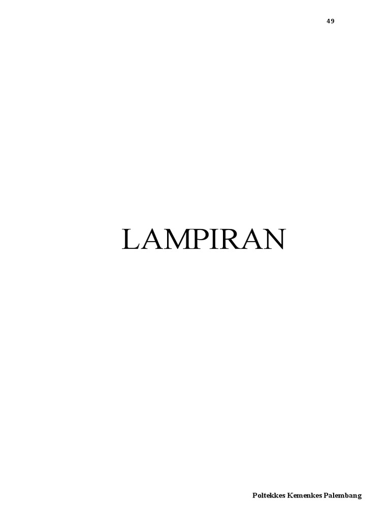 Lampiran Proposal | PDF