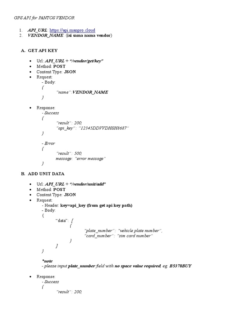 Vendor Truck API | PDF | Information Technology Management | Software ...