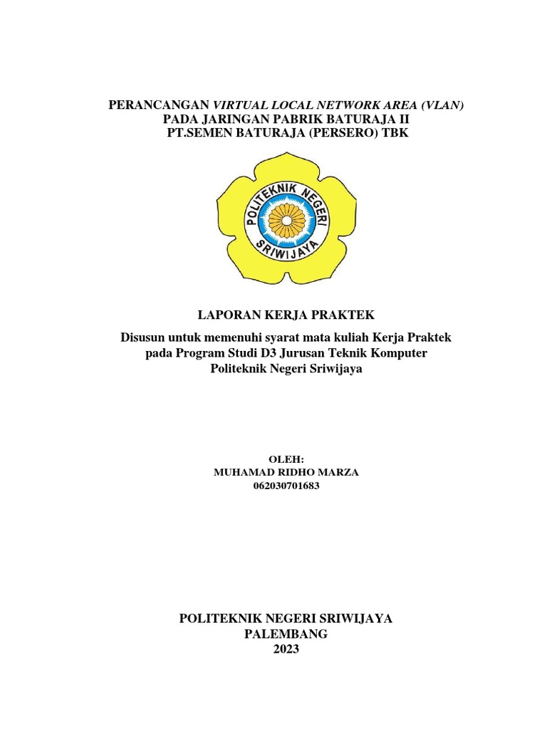 Perancangan VLAN di Pabrik Semen Baturaja | PDF