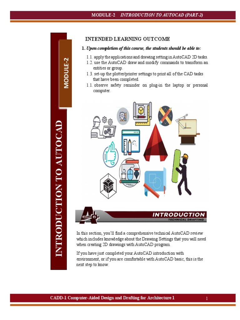 Module 2 - Cadd 1 | PDF | Technical Drawing | Ellipse