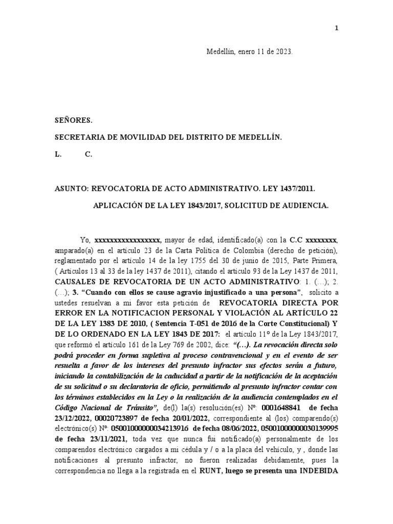 DDP Fotomulta MODELO 1 | PDF | Debido al proceso | Ley común
