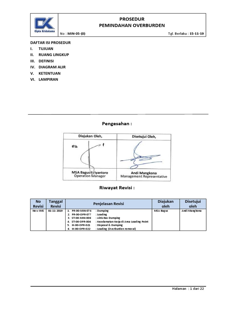 MIN-05-OB Removal - Rev00 | PDF
