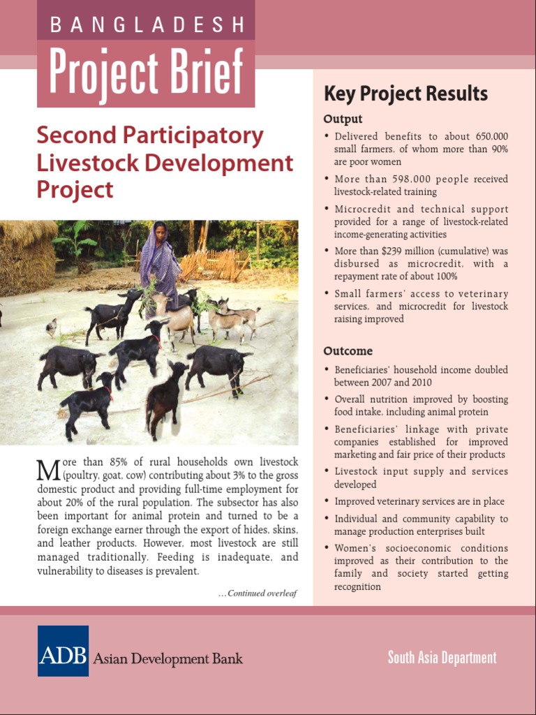 Brief Second Livestock Development Project | PDF | Livestock | Food And ...
