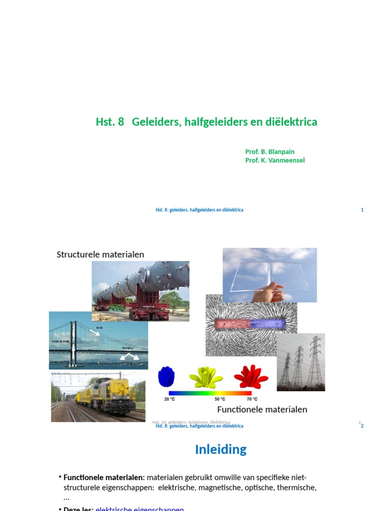 Hst 8 Geleiders halfgeleiders en diëlektrica - Tagged | PDF