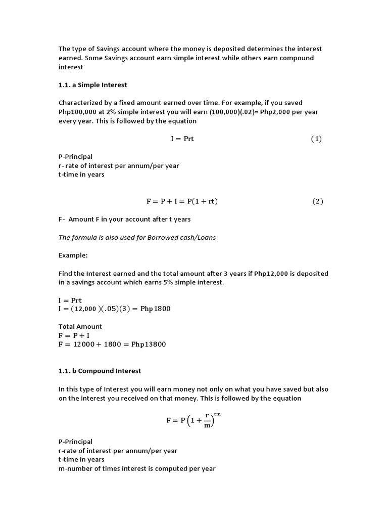 Mathematics of Finance | PDF | Interest | Present Value