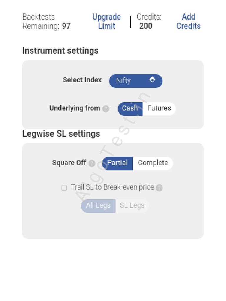 Algotest Strategy 29g9qrj | PDF