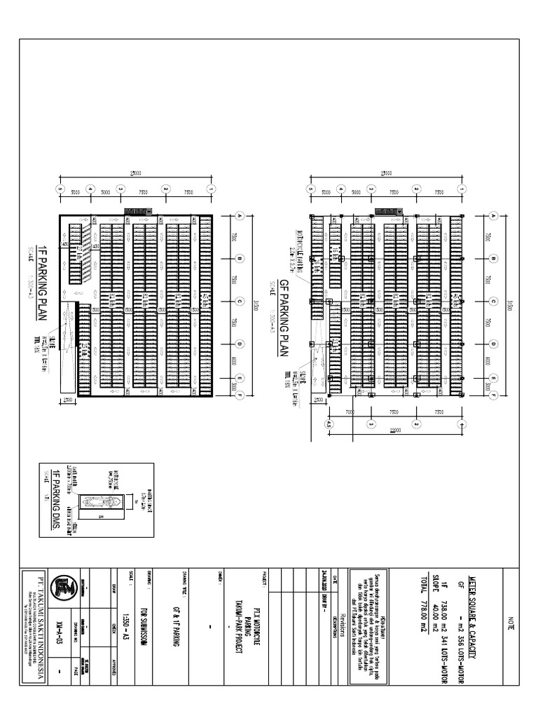 Xm-A-03 Gf&1f Parking Plan | PDF