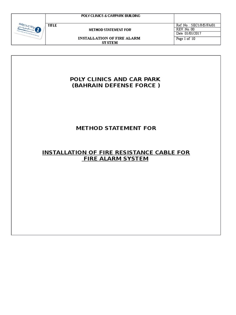 Toaz - Info Fire Alarm System Installation Amp Testing PR | PDF ...