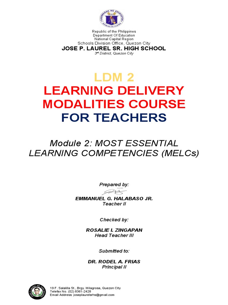 Halabaso Ldm2-Module 2 Output | PDF | Behavior Modification | Learning