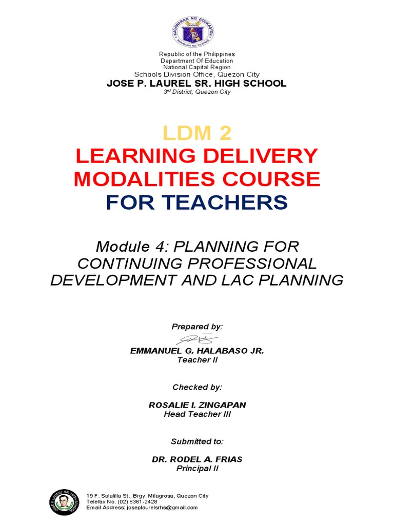 Halabaso Ldm2-Module 4 Output | PDF | Educational Technology | Behavior Modification
