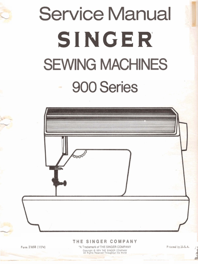 Service Manual for Singer Sewing Machines | PDF | Sewing Machine | Manufactured Goods