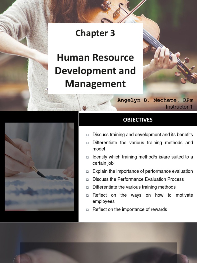 Chapter 3 - Human Resource Development and Management | PDF | Performance Appraisal ...