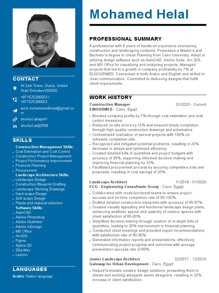 Mohamed Helal Resume - Updated | PDF | Architect | Business