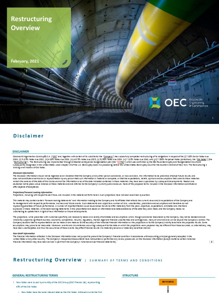 Summary Terms and Conditions Chapter 15 EJ Plan OEC | PDF | Interest | Information