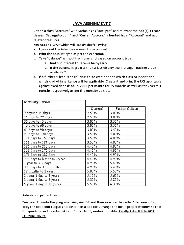 Java Assignment 7 Pdf Systems Engineering Information Technology Management