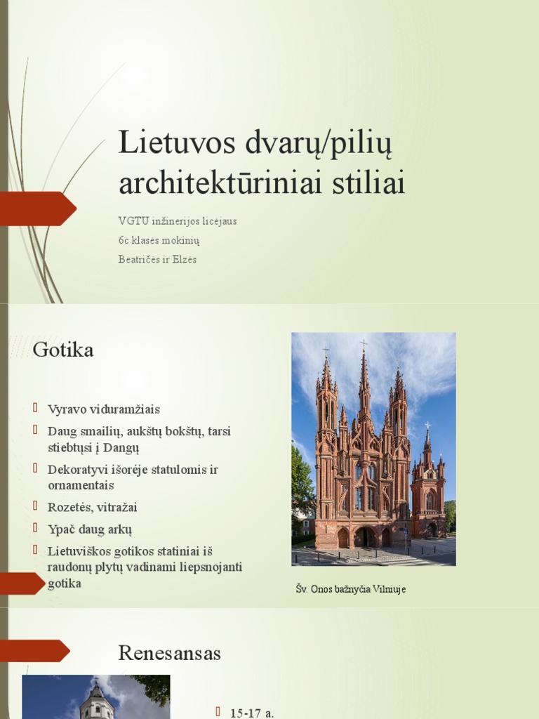 Architektūros Stiliai | PDF