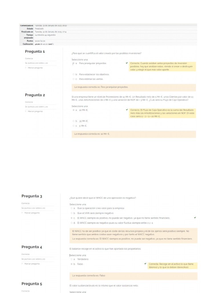 Examen Final - Analisis Financiero | PDF