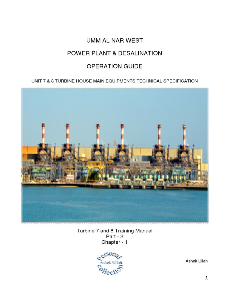 UMM AL NAR POWER PLANT OPERATION GUIDE | PDF | Pump | Steam