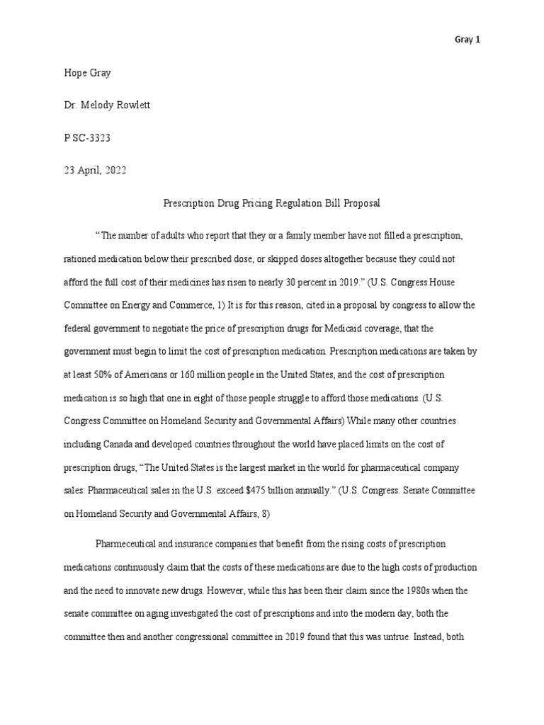 RX Research Bill | PDF