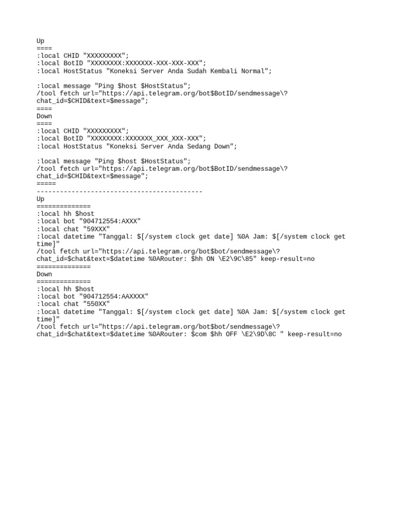 Script Bot Telegram | PDF