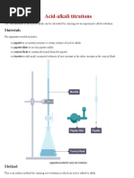 Titration Practical Guide for IGCSE | PDF | Titration | Chemistry