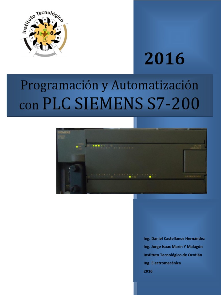 Programacion y Automatizacion de PLC Siemens S7 200 PDF | PDF | Controlador lógico programable ...