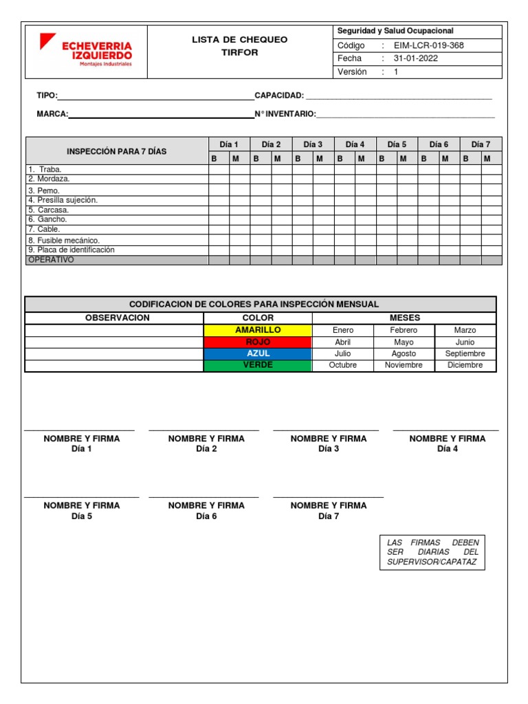 EIM-LCR-019-368 Tirfor Rev. 1 | PDF