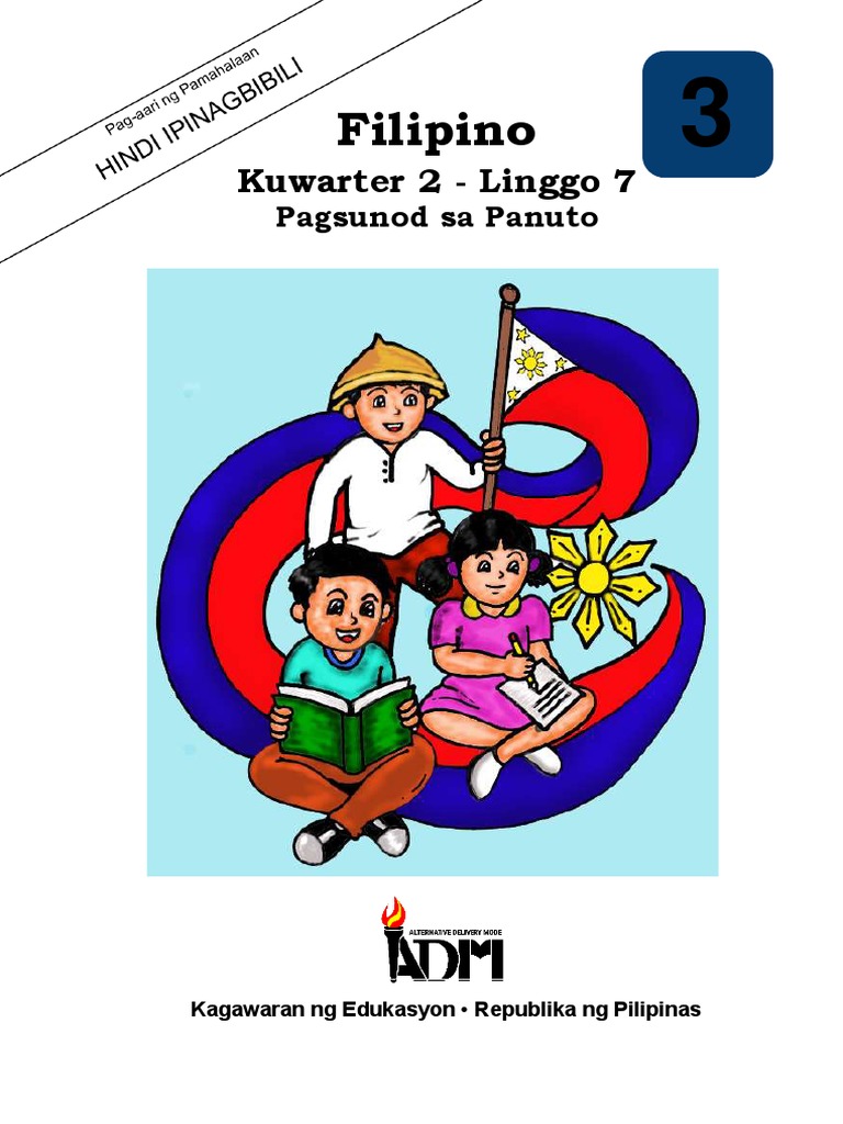 Filipino3 q2 Modyol7 Pagsunod-Sa-Panuto v3 | PDF | Common Law | Social ...