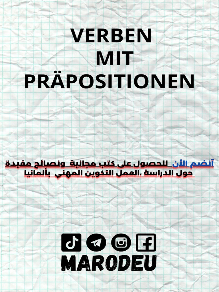 Verben Mit Präpositionen | PDF