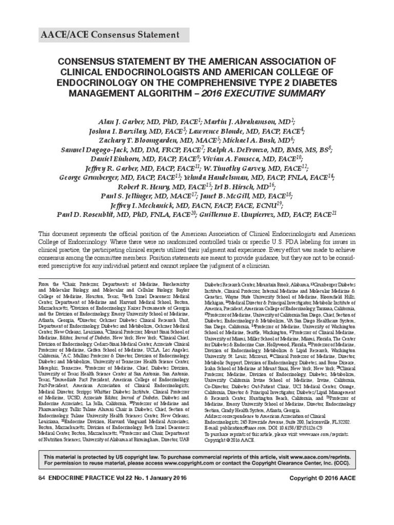 Diabetes Algorithm Executive Summary | PDF | Prediabetes | Diabetes ...