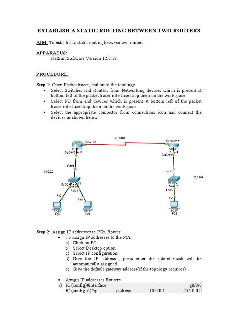 Exp 16 | PDF | Router (Computing) | Ip Address