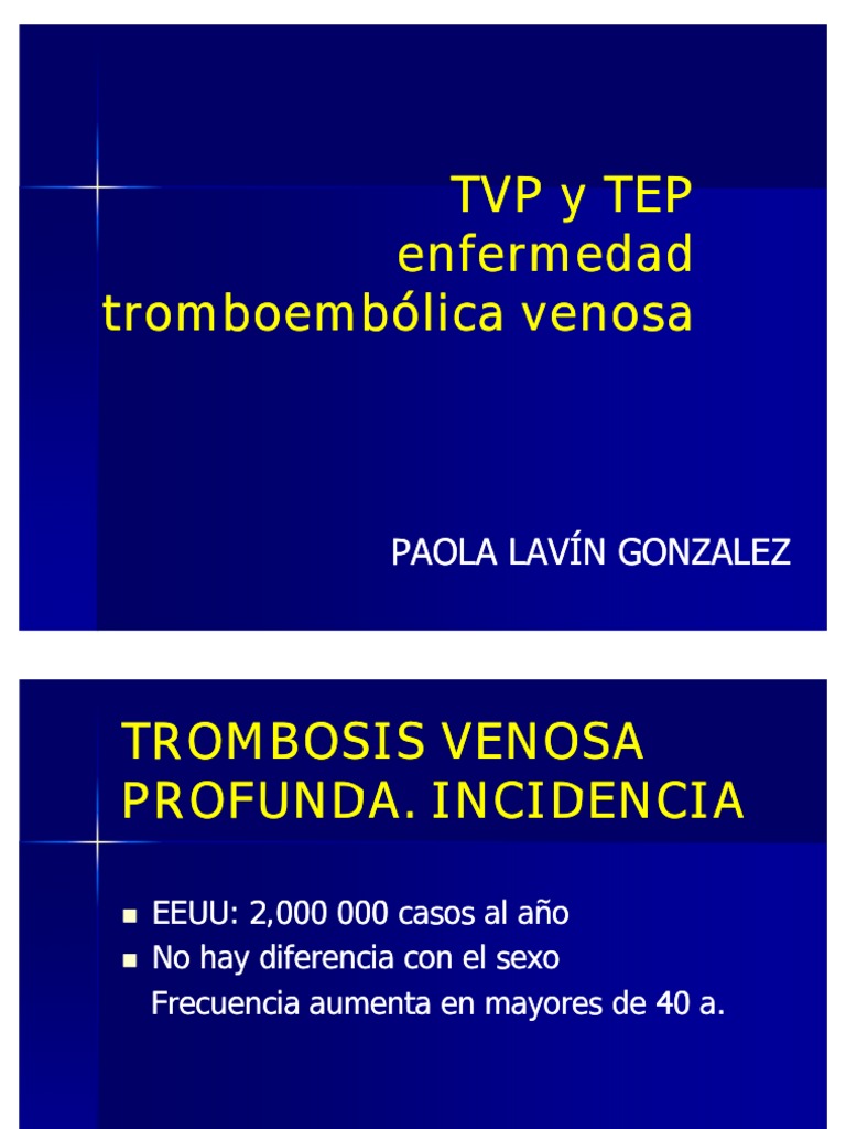 TVP y TEP | Medicina CLINICA | Medicina