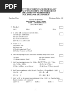Math23x Exit Exam Questions - Algebra | PDF | Summation | Equations