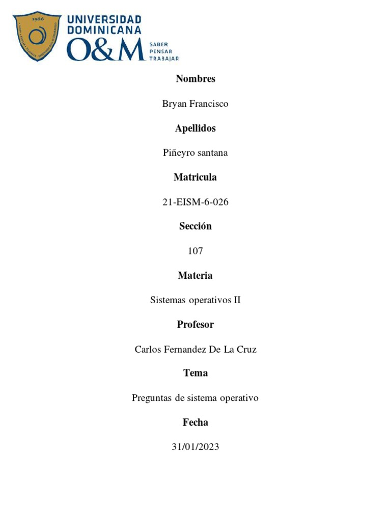 Tarea 1 de SO | PDF | Distribución de Linux | Ñu