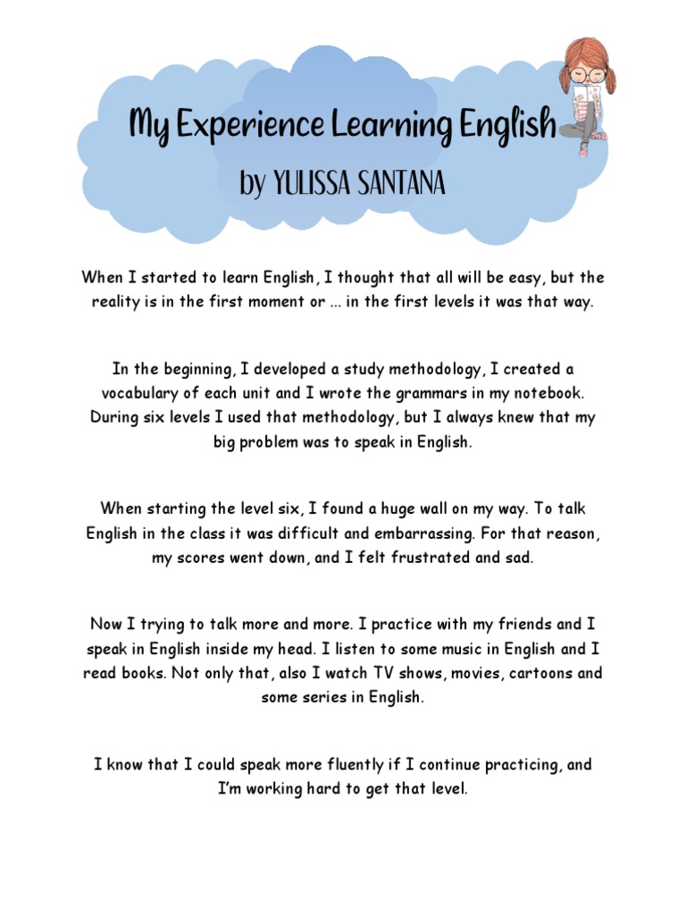 My Eperience Learning English | PDF