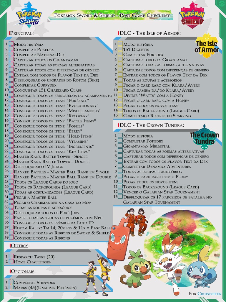 Guia de Objetivos Sword & Shield | PDF