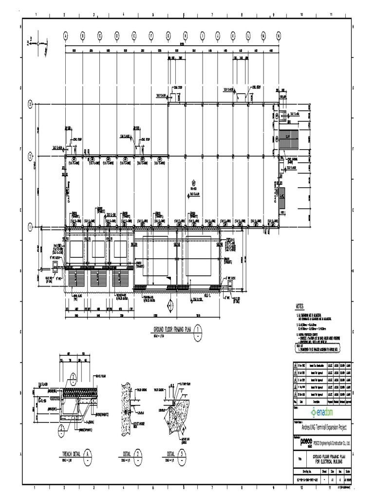 Elt 08 Ea DWG 0001 032 - Ground Floor Framing Plan - Rev.0 | PDF