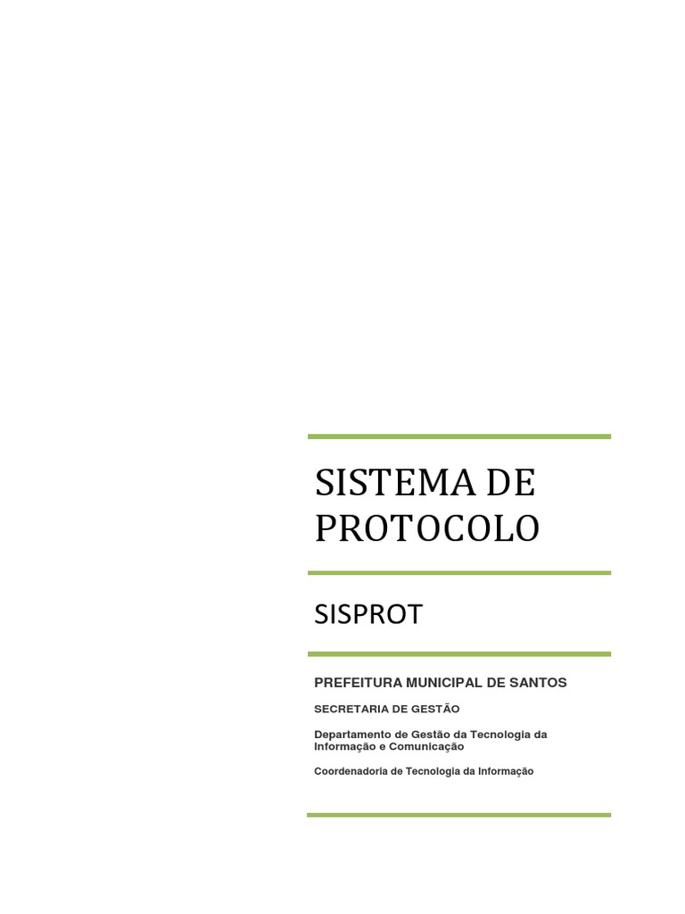Manual SISPROT | PDF | Informática