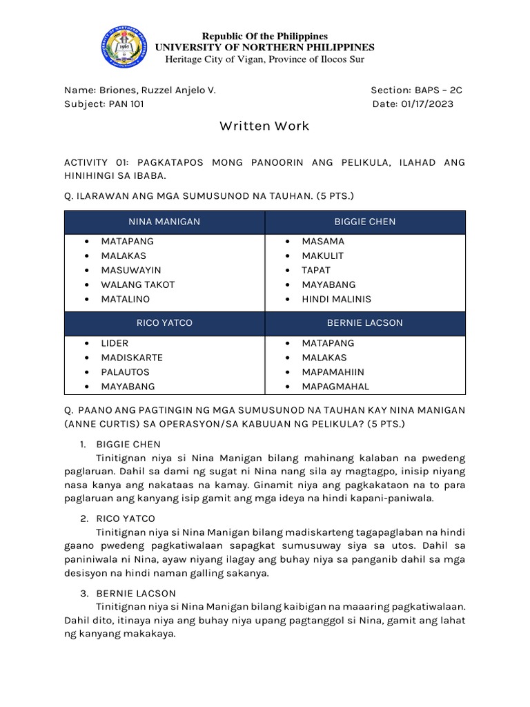 PAN 101 - Ruzzel Anjelo Briones Module 05 | PDF