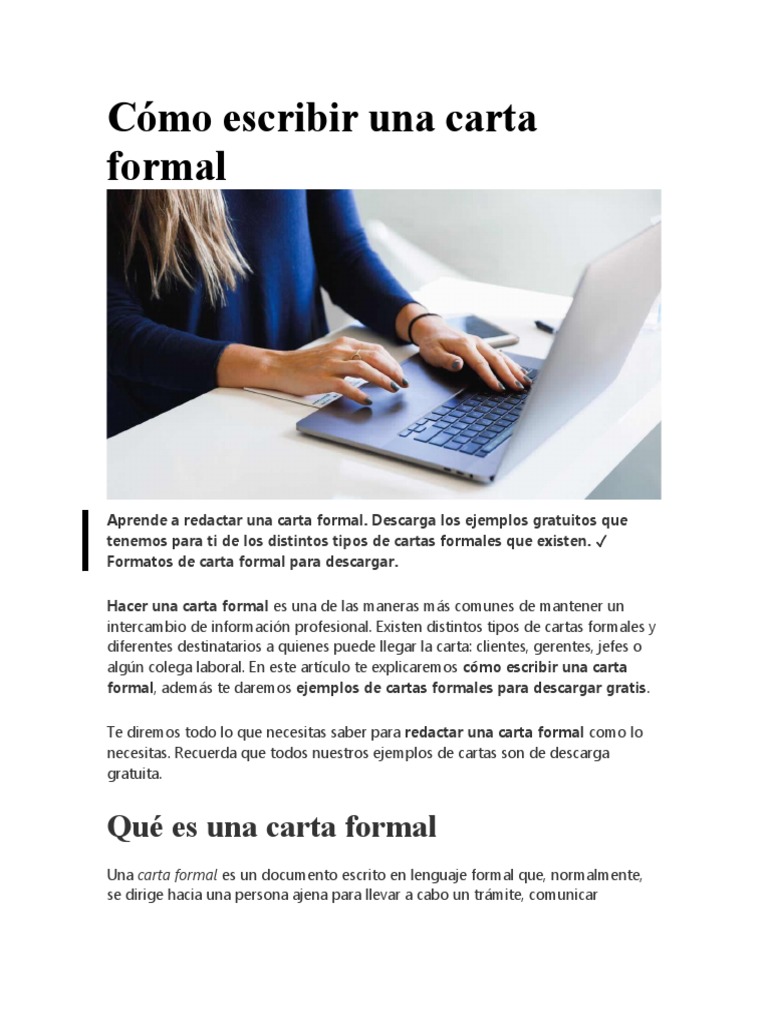 Guía Completa de Cartas Formales | PDF | Comunicación