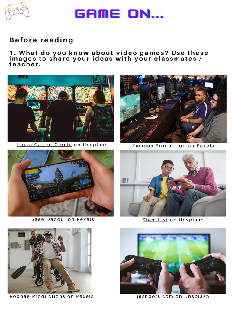 Game On... - Ss Worksheet | PDF | Video Games | Communication
